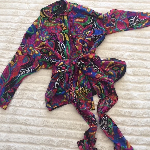 Diane Freis | Tops | Vintage Diane Freis Original Blouse And Sash ...